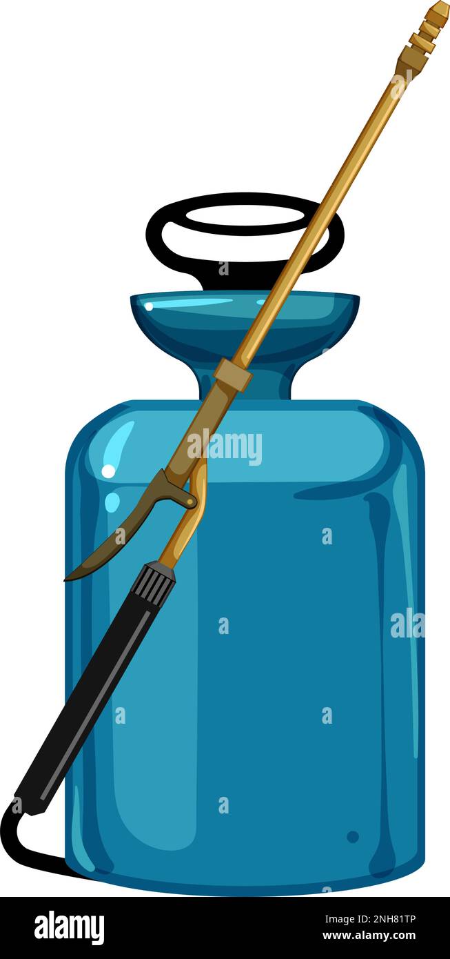 spray garden sprayer cartoon vector illustration sign color Stock ...