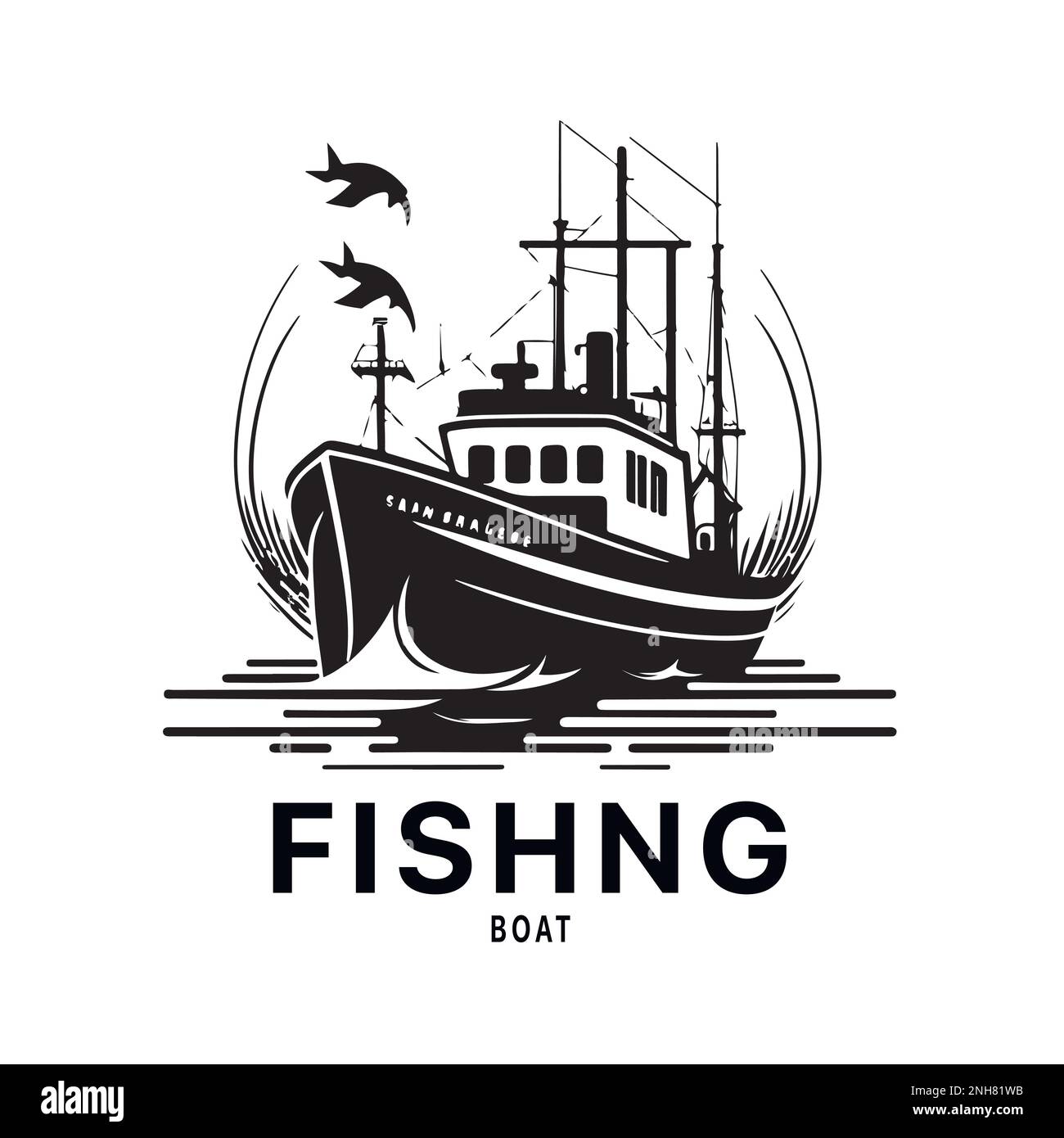 Ship hull symbol Stock Vector Images - Alamy