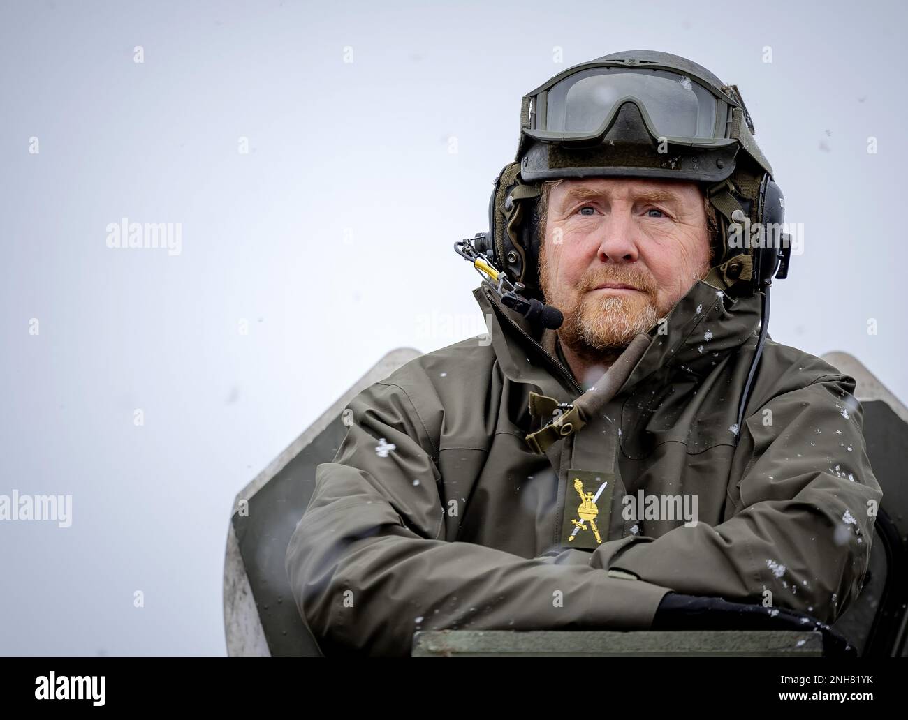 Pabrade, Lithuania. 21st Feb, 2023. PABRADE - King Willem-Alexander ...