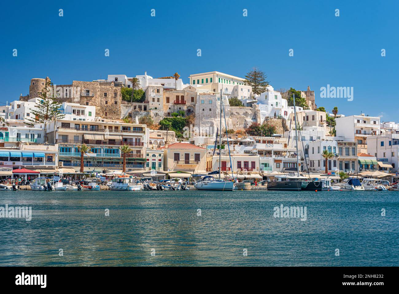 Naxos town port hi-res stock photography and images - Alamy