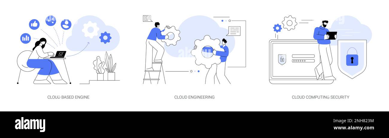 Data storage abstract concept vector illustrations Stock Vector Image ...