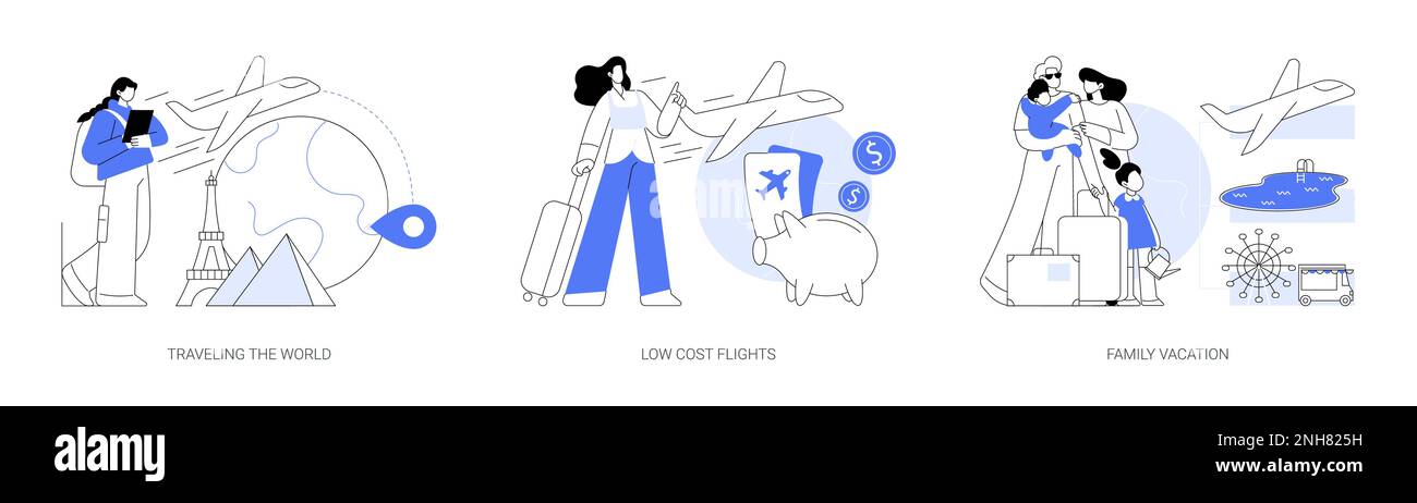 Holiday trip abstract concept vector illustrations Stock Vector Image ...