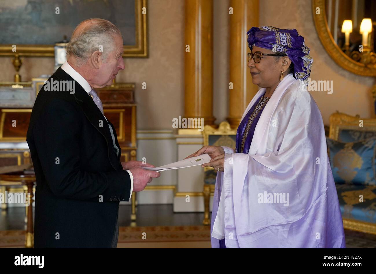 King Charles III receives Her Excellency the Ambassador of Niger ...