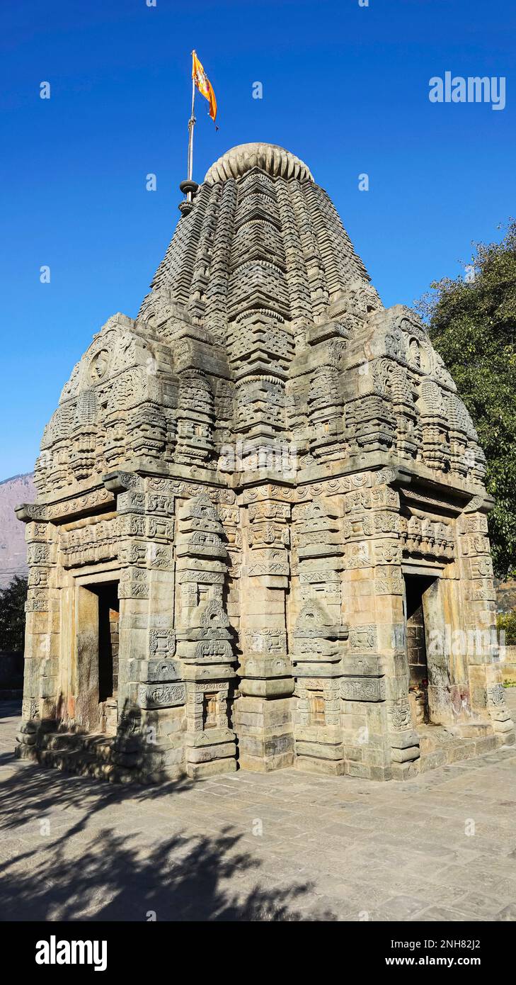 View of Bishweshwar Mahadev Temple, 9th Century Temple, Bajaura, Kullu ...