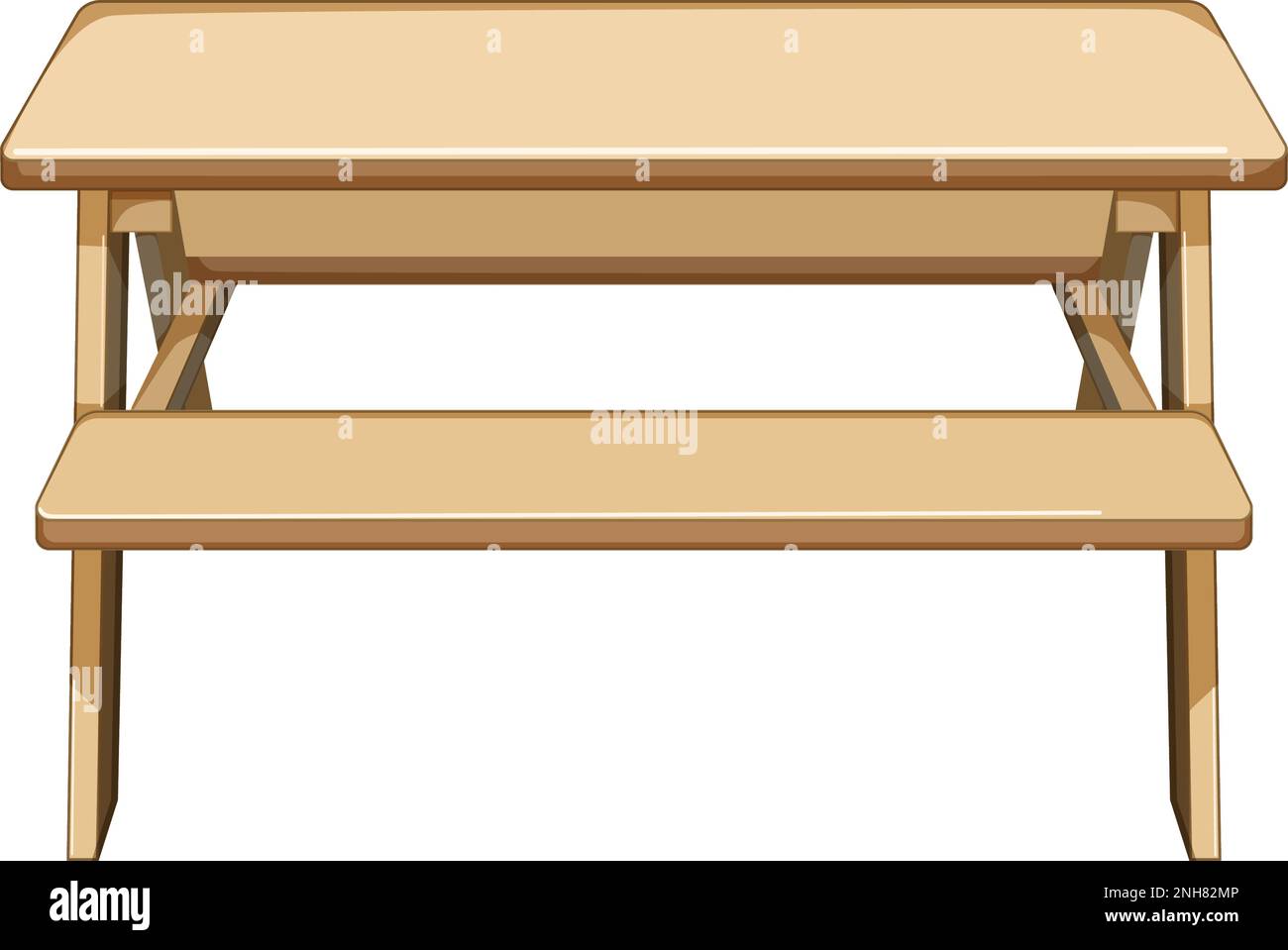 empty garden outdoor table cartoon vector illustration Stock Vector ...