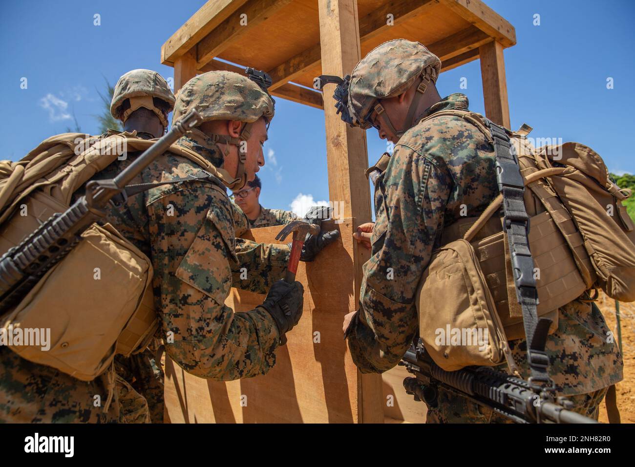 U.S. Marines with 3rd Landing Support Battalion, Combat Logistics ...