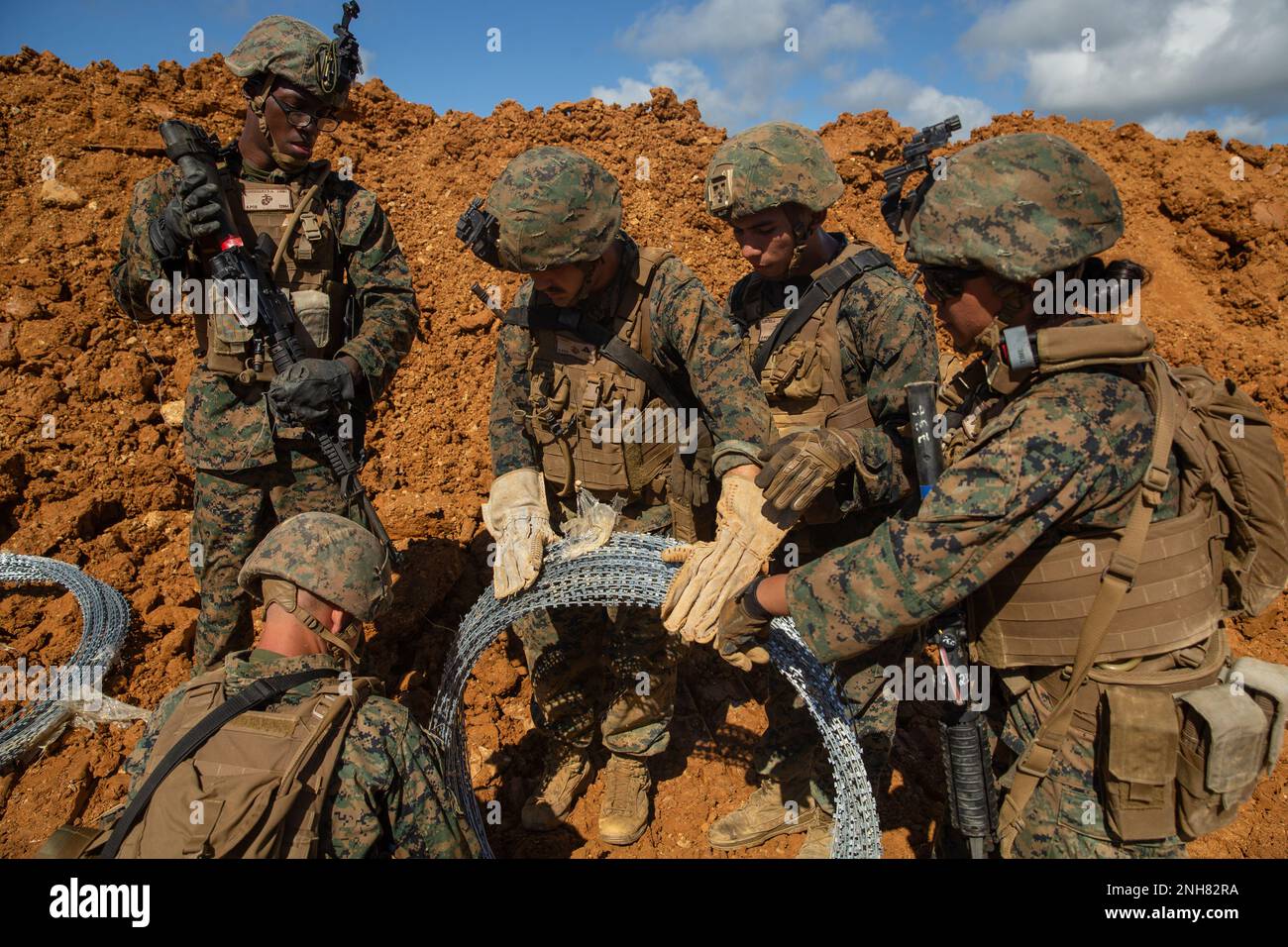 U.S. Marines with 3rd Landing Support Battalion, Combat Logistics ...