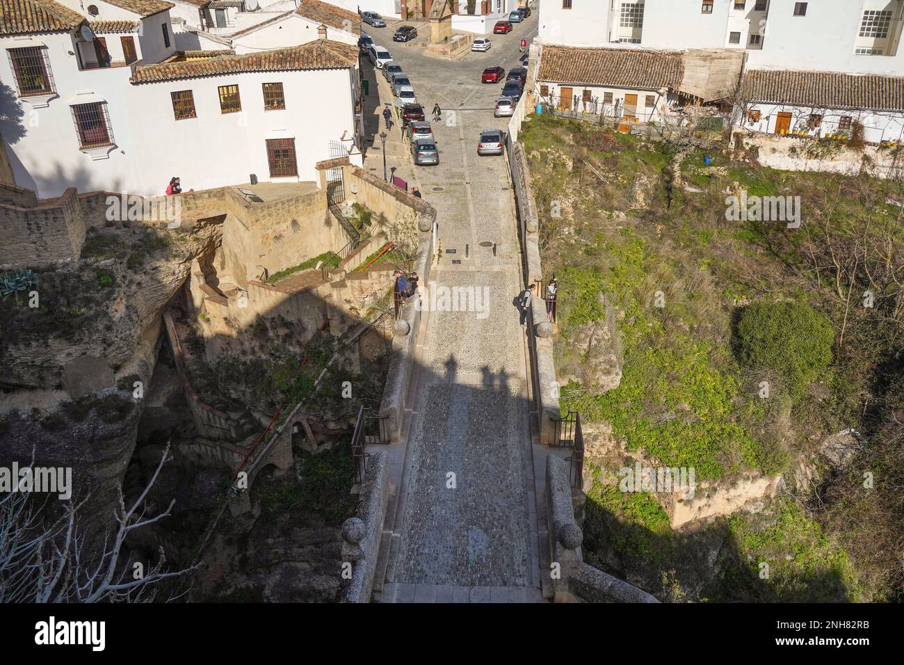 Ronda Spain, Puente Viejo, or Old Bridge in Barrio de Padre Jesús ...