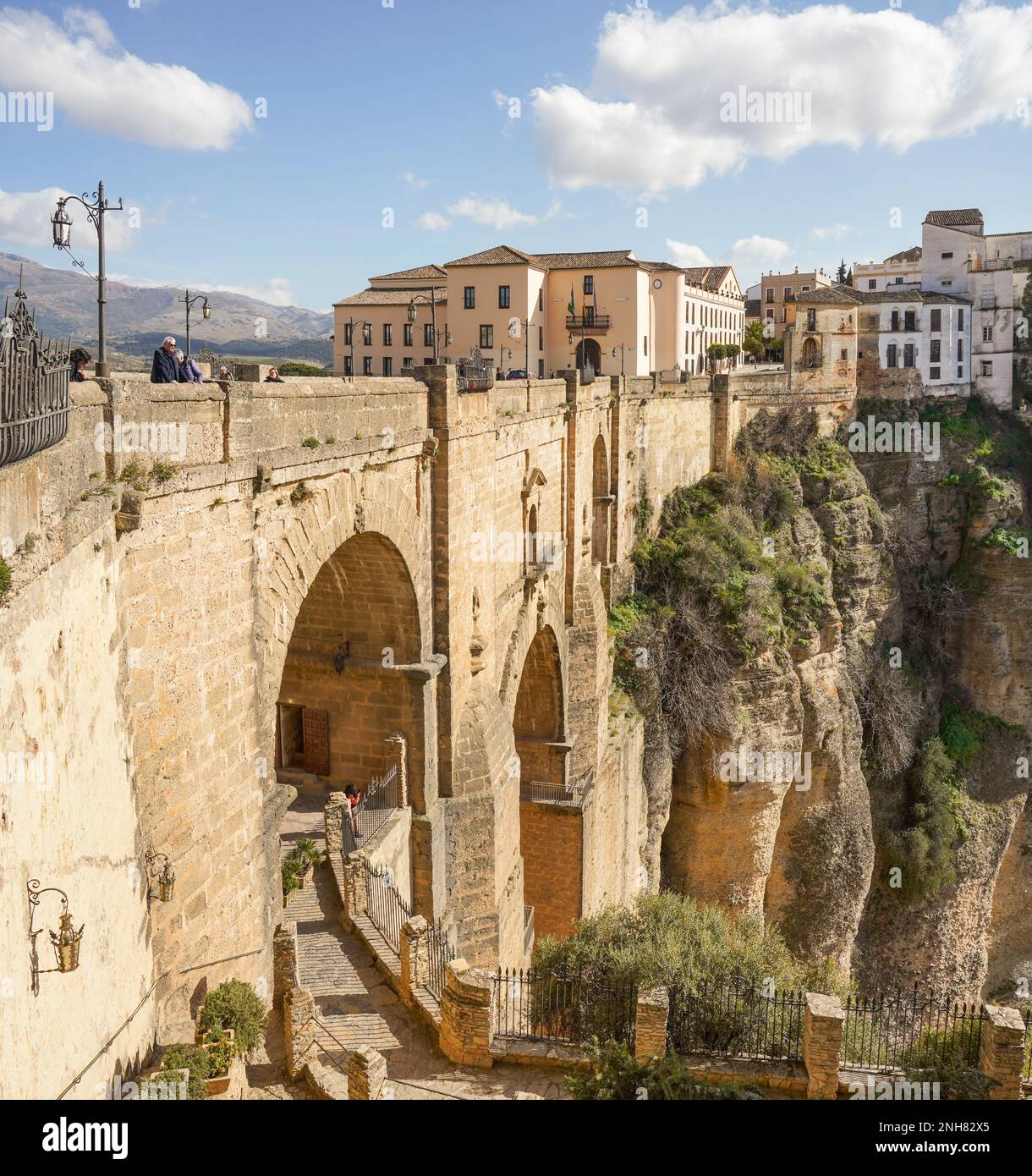Ronda Spain, Puente Nuevo Bridge of Ronda, mountain village, Andalusia ...