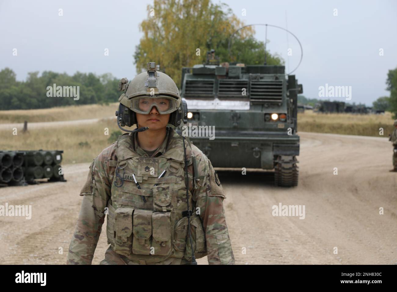 Staff Sgt. Henry Jiang, a Multiple Launch Rocket System (MLRS ...