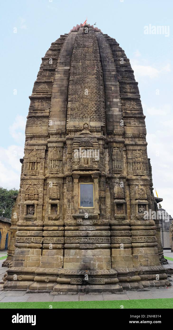 Rear view of Shiv Temple Baijnath, Kangra, Himachal Pradesh, India ...