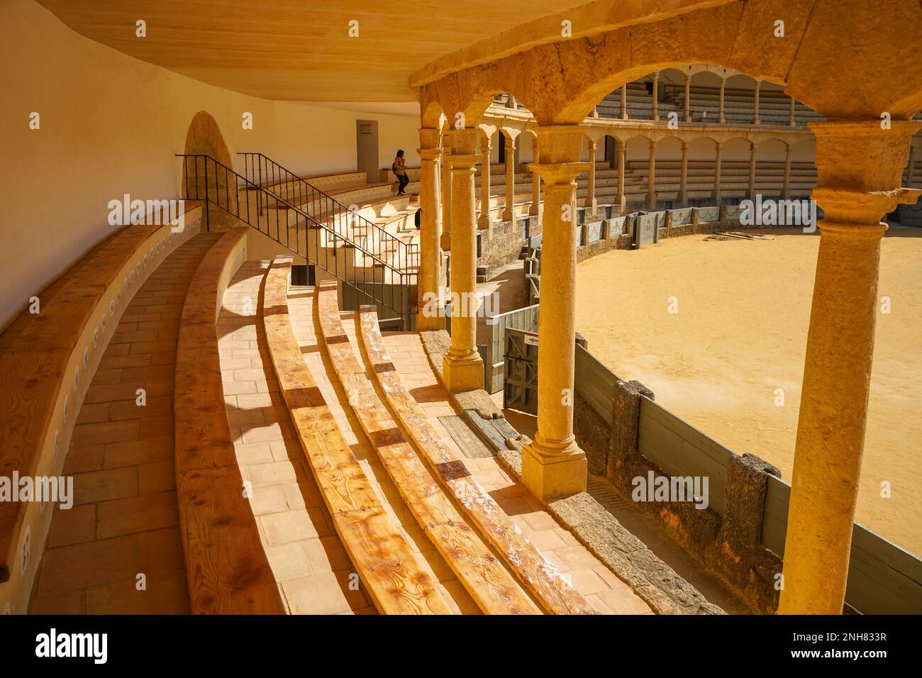 Ronda Bullring, Interior of one of the oldest Bullrings in Spain, Ronda ...