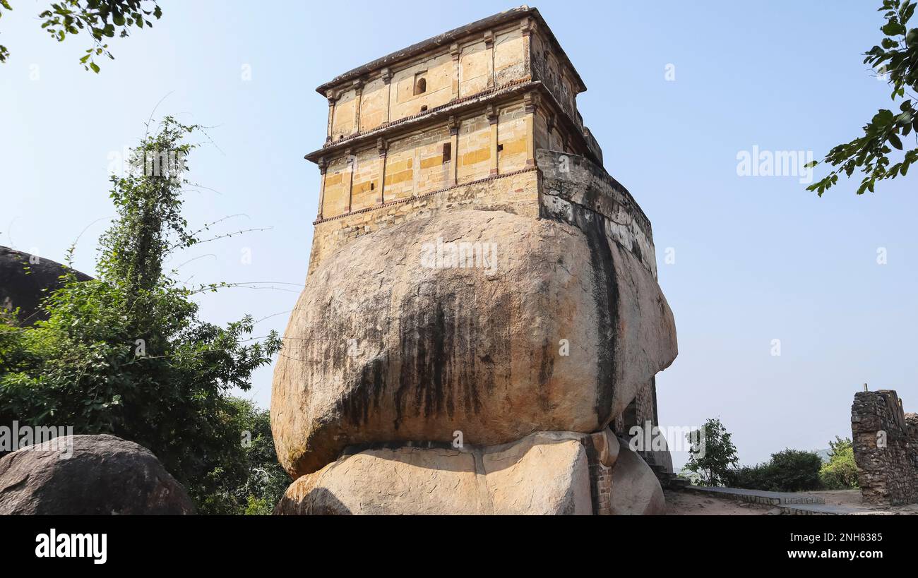 Rear View of Madan Mahal, Built on the Rani Durgavati Fort, Jabalpur ...