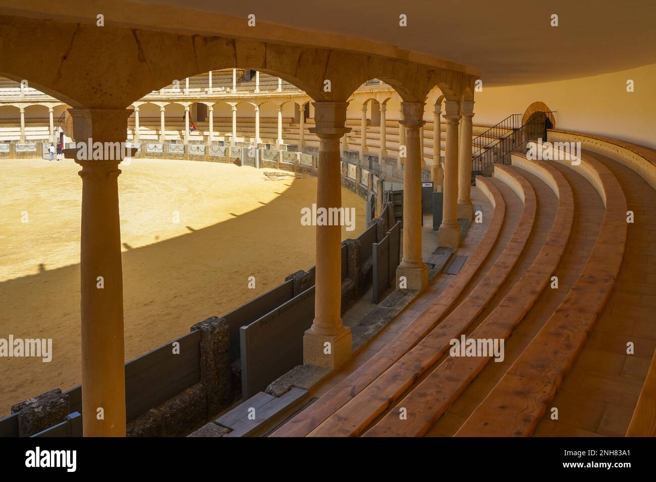 Ronda Bullring, Interior of one of the oldest Bullrings in Spain, Ronda ...