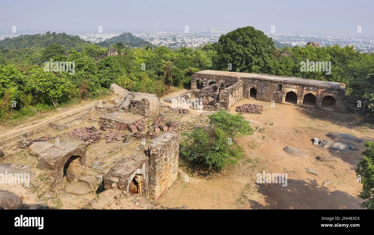 Ruined Fort View of Rani Durgavati Fort, 11th Century Fort, Jabalpur ...