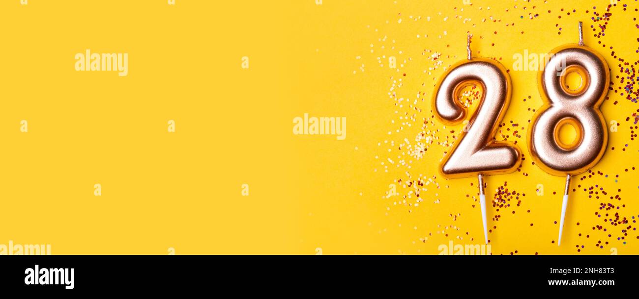 Happy birthday twenty eight 28 hi-res stock photography and images - Alamy