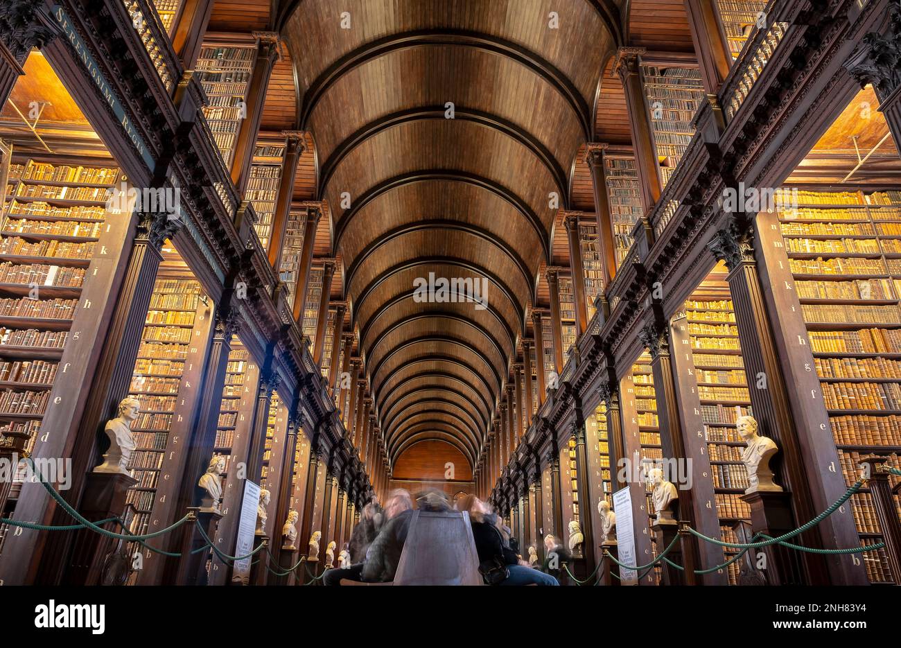 The Long Room, Trinity College Library, Dublin, Ireland Stock Photo - Alamy