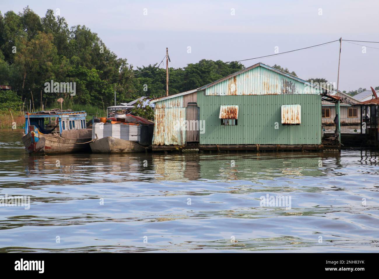 Chau Doc Floating Village, Fish Farm & Cham Minority Village Stock ...