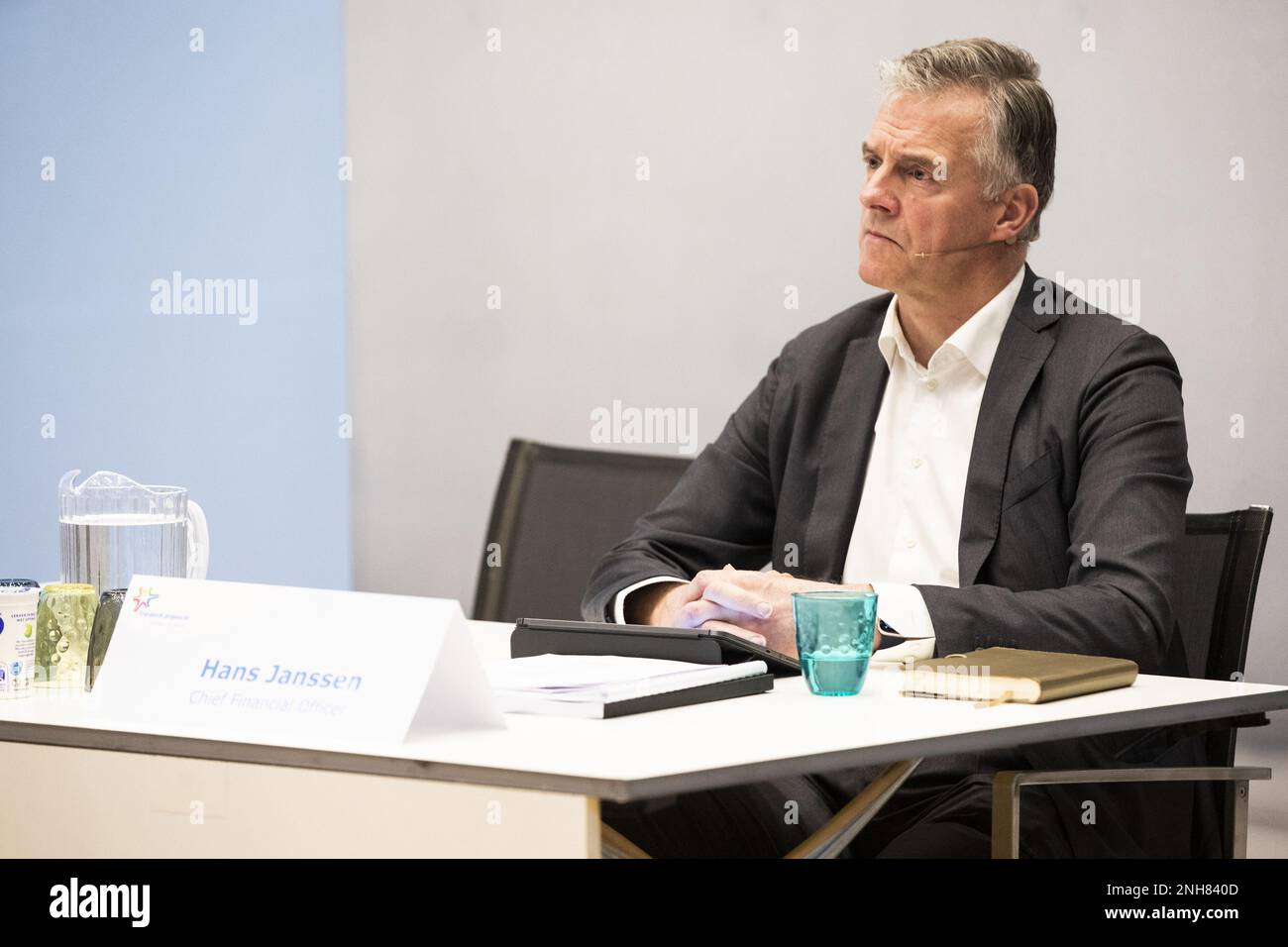 AMERSFOORT - Hans Janssen, CFO FrieslandCampina, during the explanation ...