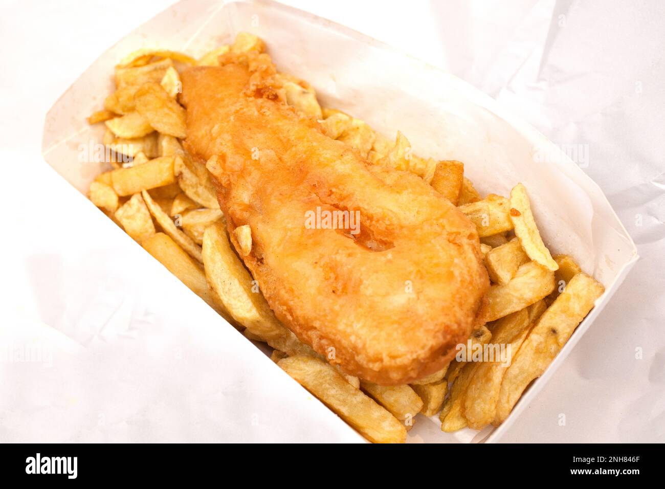 Fish and Chips from an English Fish and Chip Shop Stock Photo - Alamy
