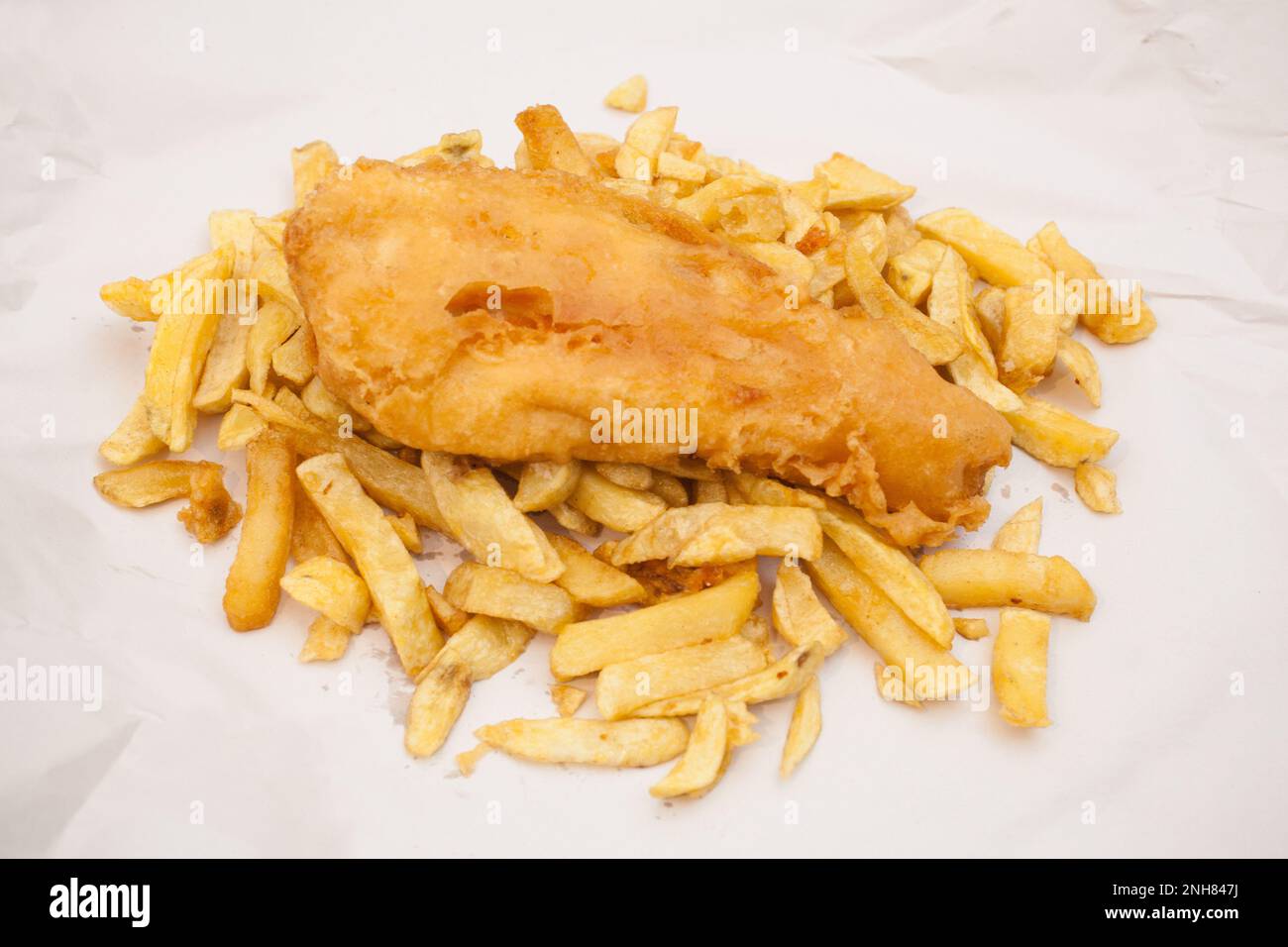 Fish and Chips from an English Fish and Chip Shop Stock Photo - Alamy