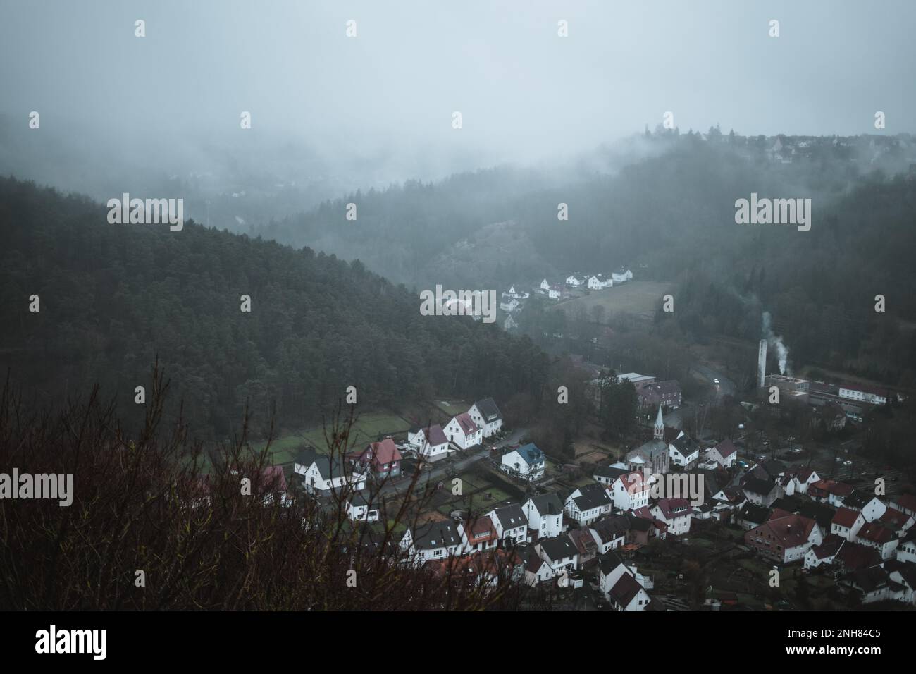 Marsberg historic city in the Sauerland, Germany during winter Stock ...