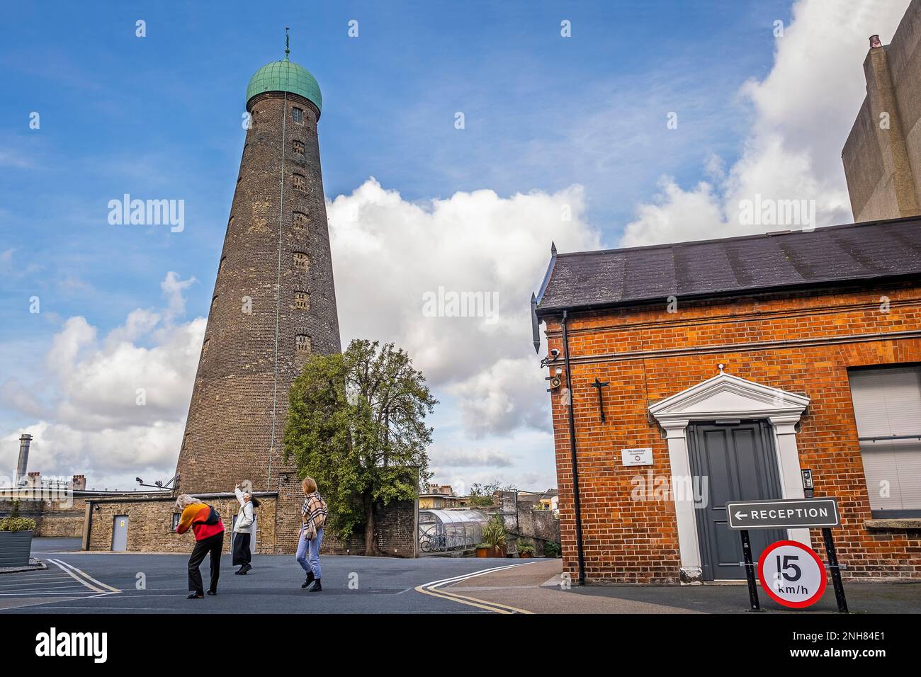 Tourists and St. Patrick's Tower, Roe Lane, The Digital Hub, Dublin ...