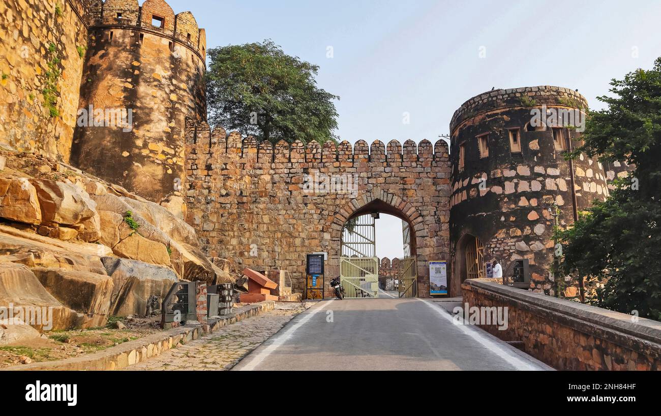 INDIA, UTTAR PRADESH, JHANSI, November 2022, Entrance of Jhansi Fort ...