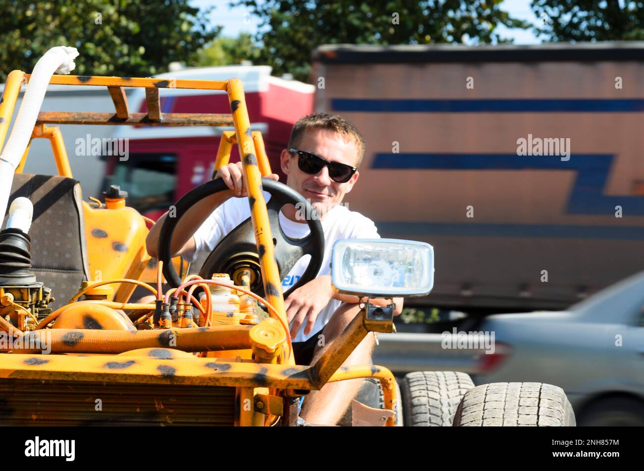 Buggy car parked on side hi-res stock photography and images - Alamy
