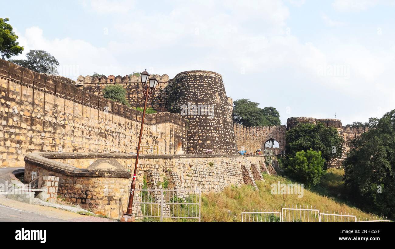 INDIA, UTTAR PRADESH, November 2022, Tourist at fortress of Jhansi Fort ...