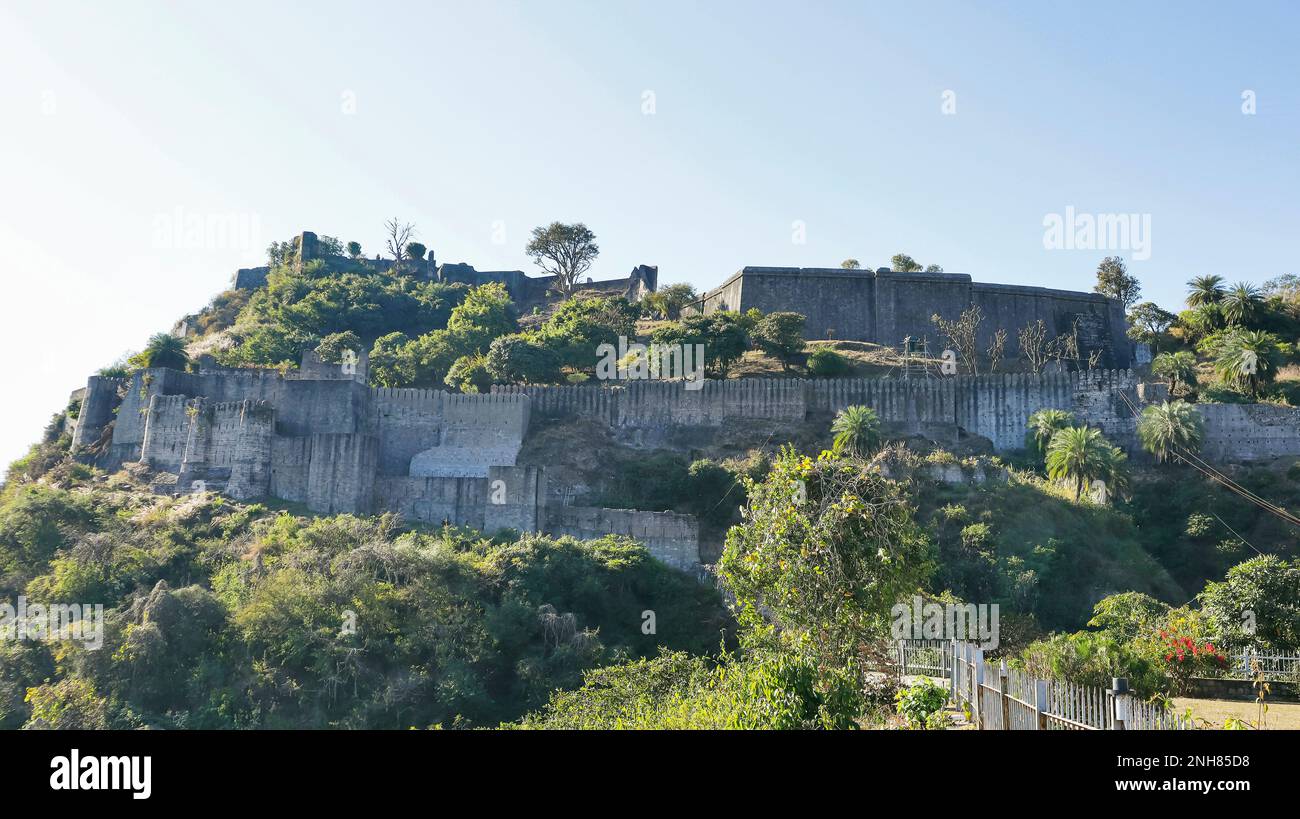 View of Kangra Fort, Kangra, Himachal Pradesh, India Stock Photo - Alamy