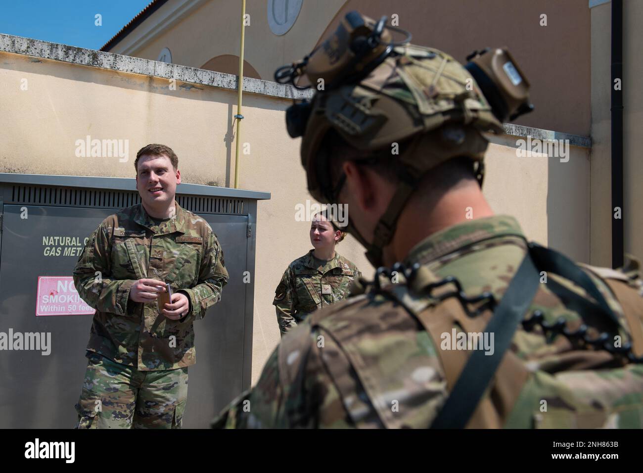 Senior Airman Devon Connors, 31st Force Support Squadron postal clerk ...