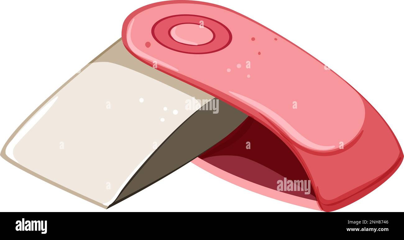 tool eraser cartoon vector illustration sign color Stock Vector Image ...