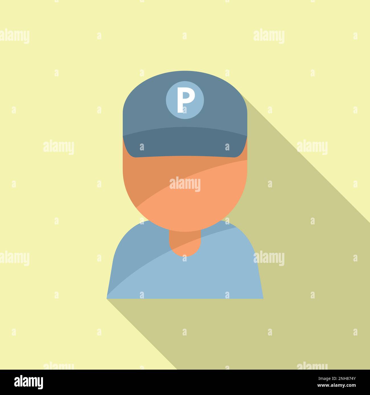 Parking man icon flat vector. Home place. Transport zone Stock Vector ...