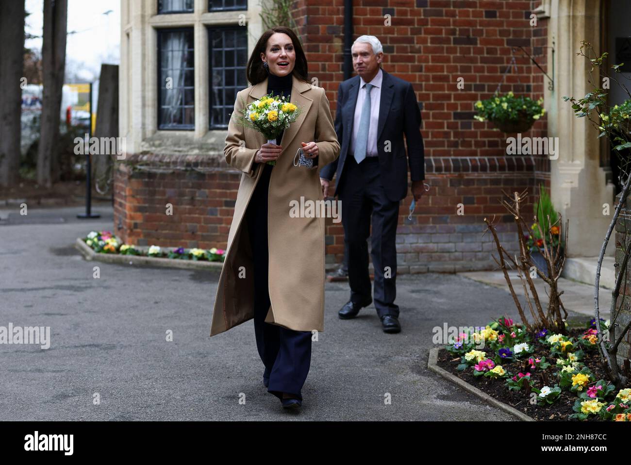 The Princess of Wales during her visit to Oxford House Nursing Home in ...