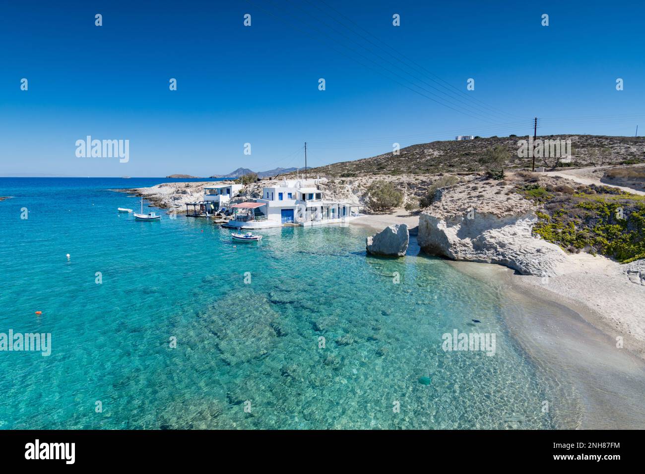 Milos seaside villages hi-res stock photography and images - Alamy