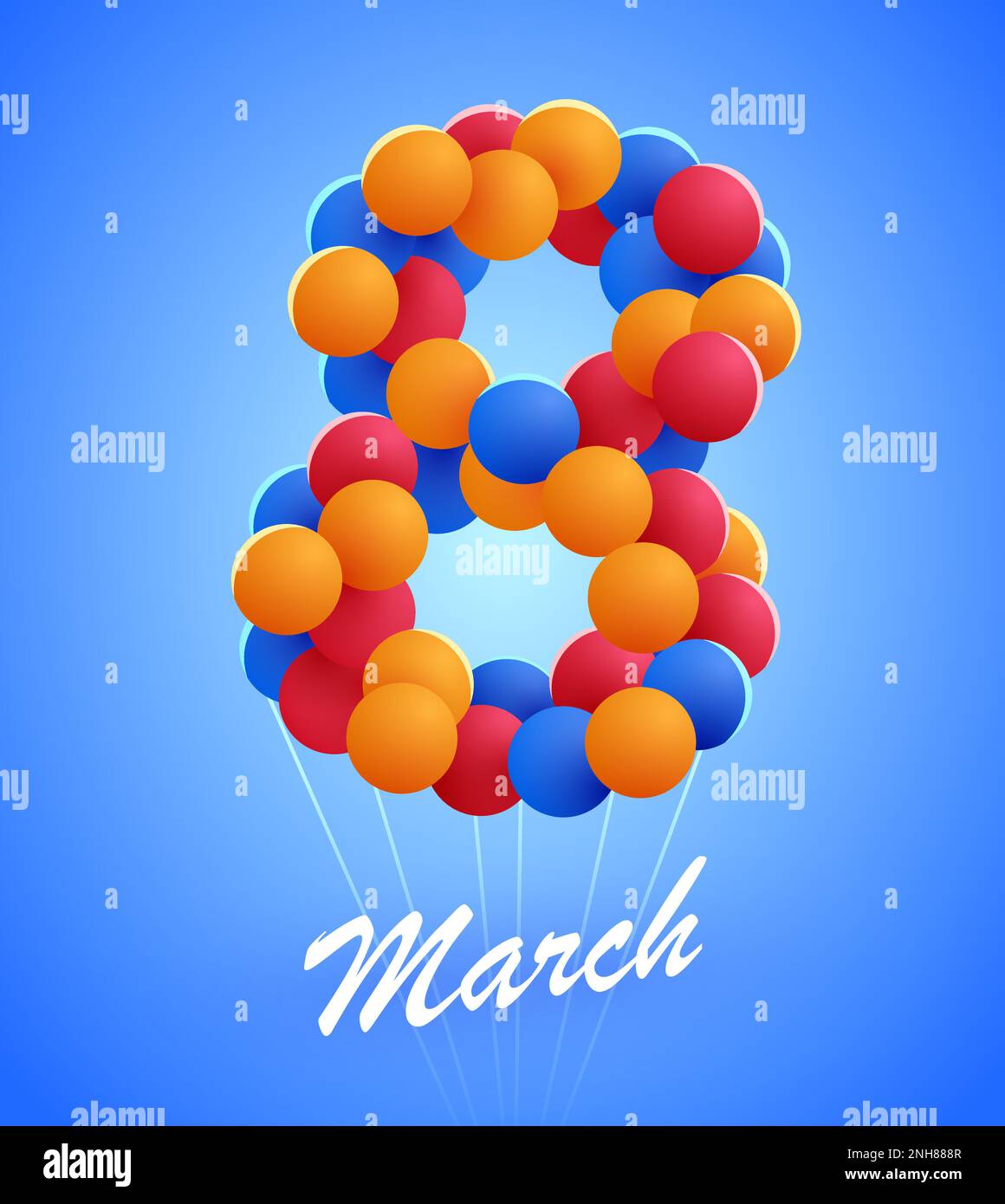 Eight balloons Stock Vector Images - Alamy