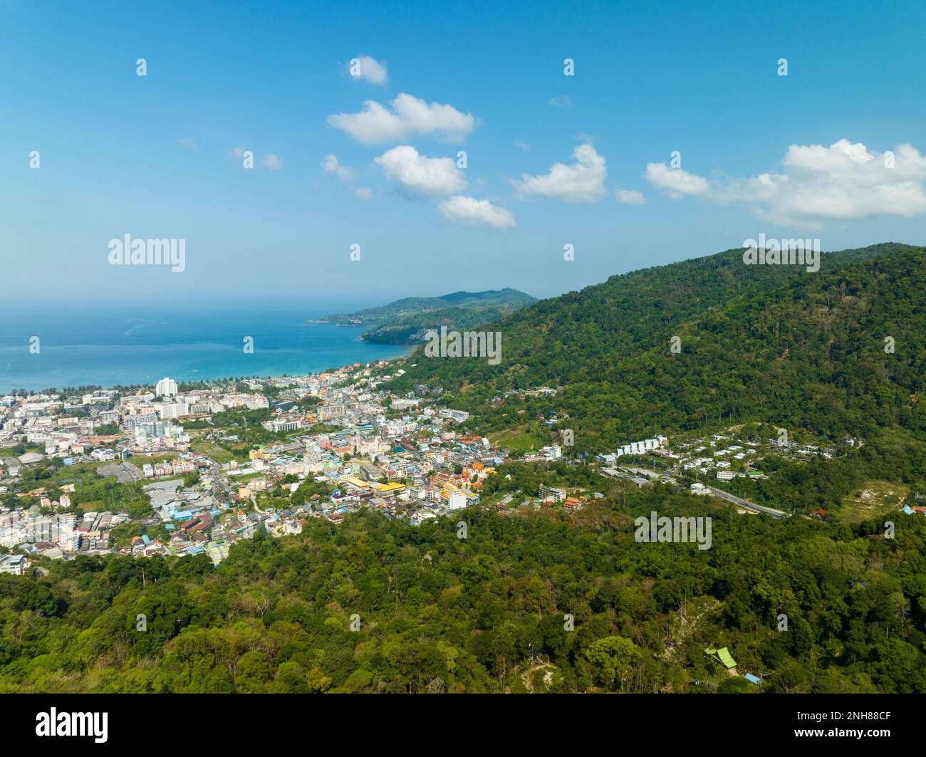 Phuket Thailand patong bay,Amazing landscape nature view from Drone ...