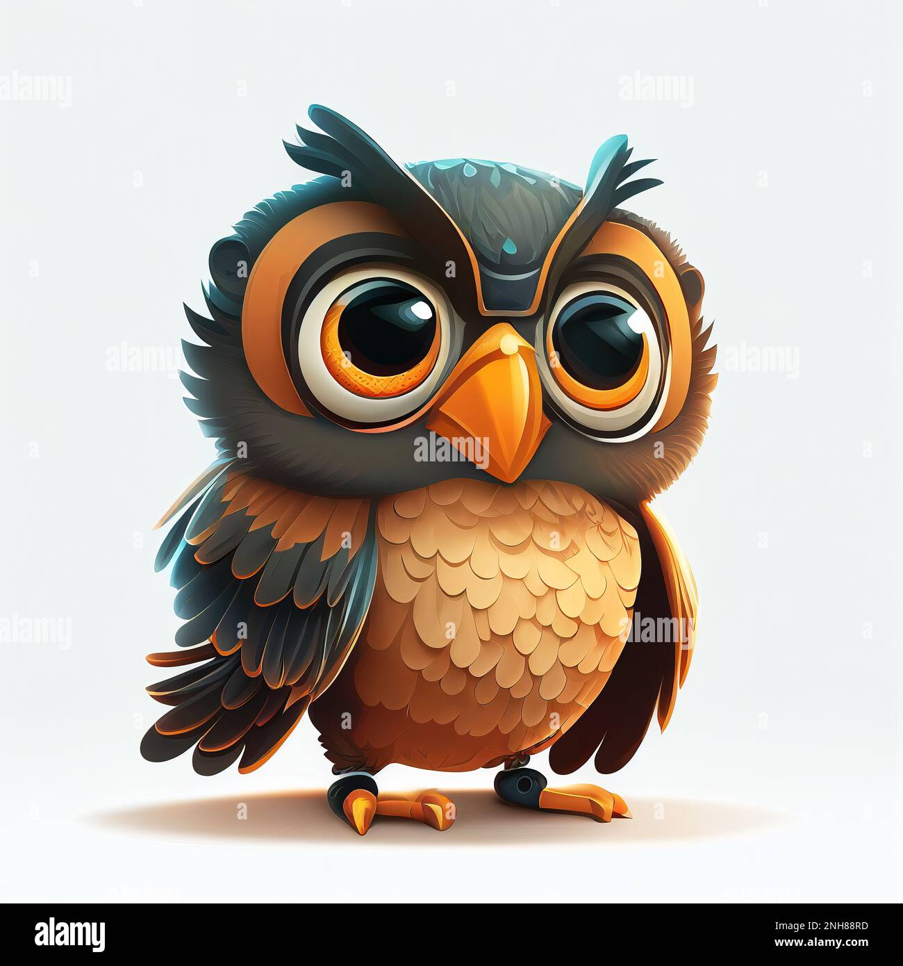Cute cartoon owl hi-res stock photography and images - Alamy