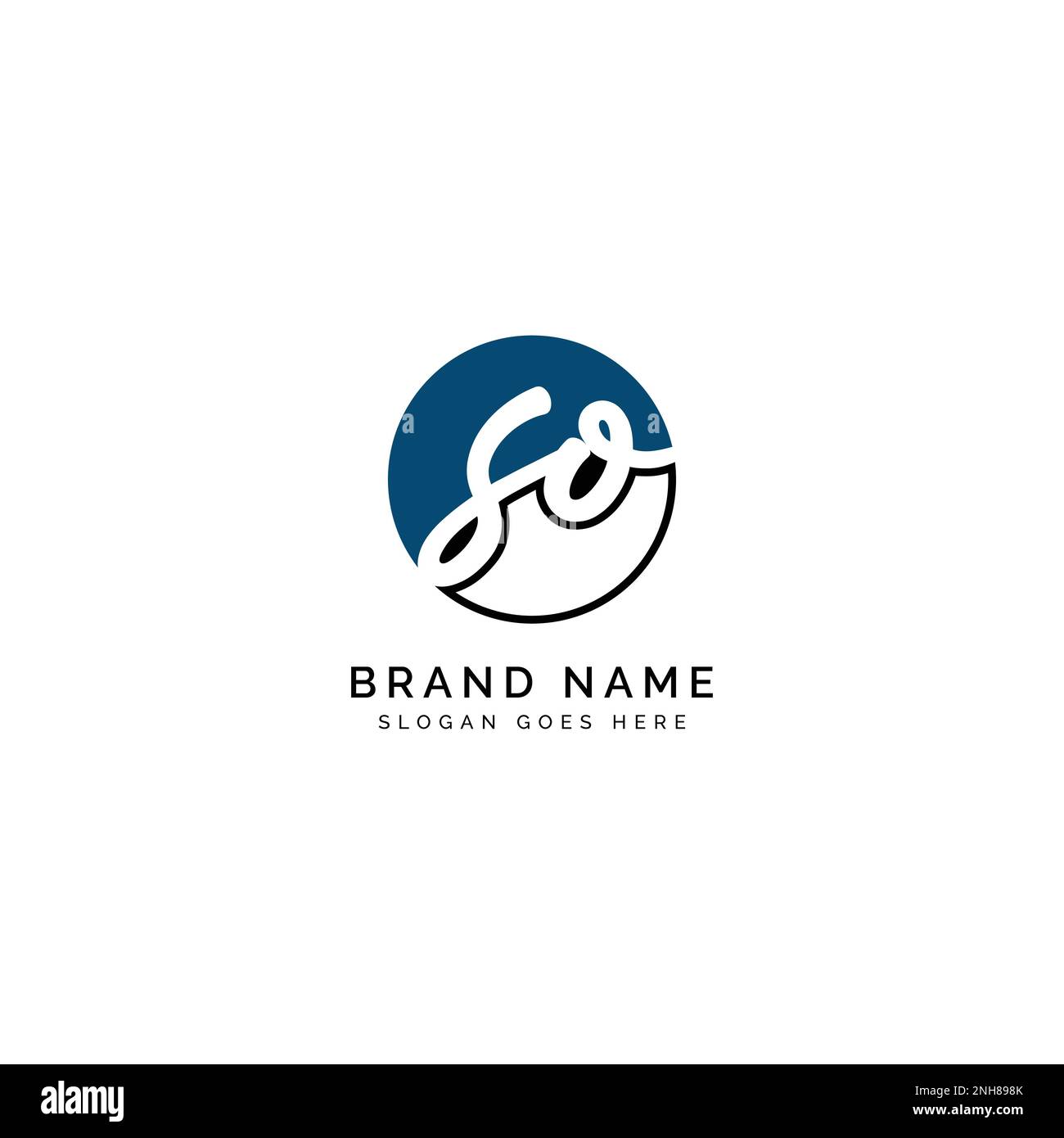 S, O, SO Initial letter handwritten and signature vector image template ...
