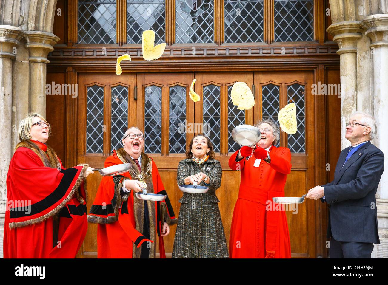 London, UK. 21st Feb, 2023. The Lady Mayoress, Felicity Lyons opens the ...