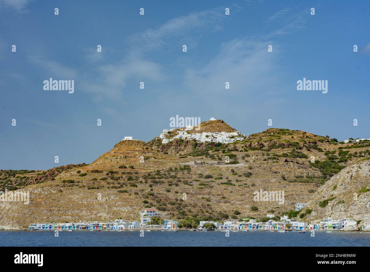 Milos seen from the ferry hi-res stock photography and images - Alamy
