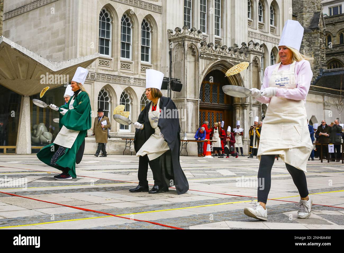 London, UK. 21st Feb, 2023. The liveries race against each other, here ...