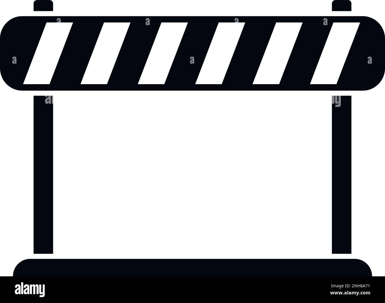 Parking road block icon simple vector. Space barrier. Gate zone Stock ...