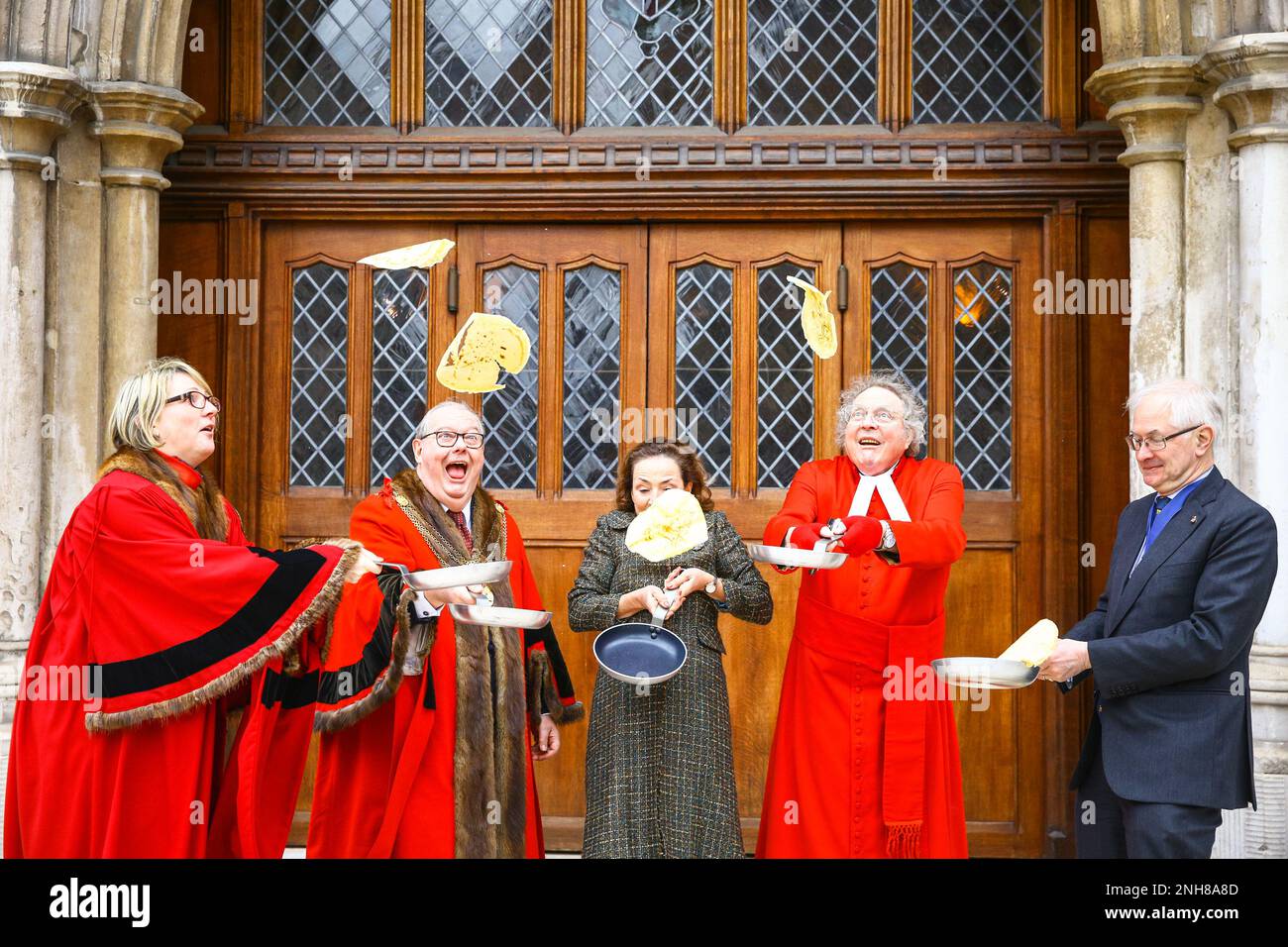 London, UK. 21st Feb, 2023. The Lady Mayoress, Felicity Lyons opens the ...