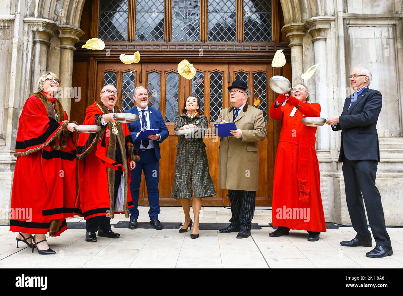 London, UK. 21st Feb, 2023. The Lady Mayoress, Felicity Lyons opens the ...