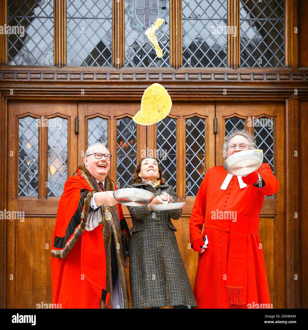 London, UK. 21st Feb, 2023. The Lady Mayoress, Felicity Lyons opens the ...