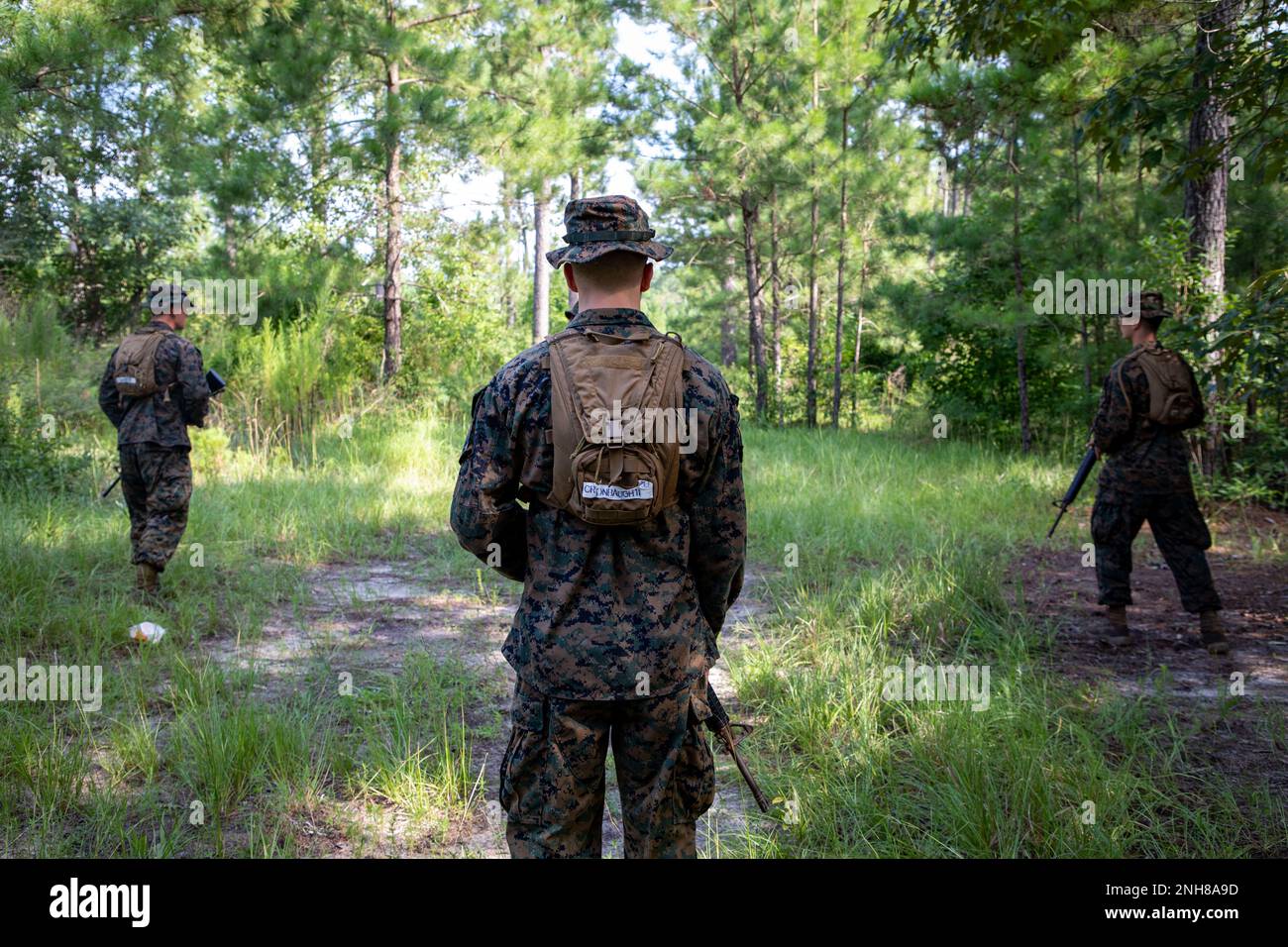 Naval Reserve Officer Training Corps (NROTC) Midshipmen take part in a ...