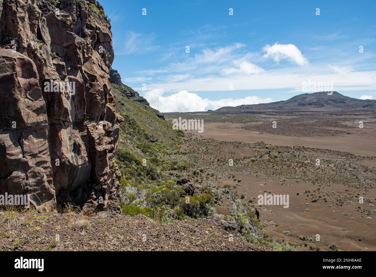Cliff at Plaine des Sables, Reunion Stock Photo - Alamy