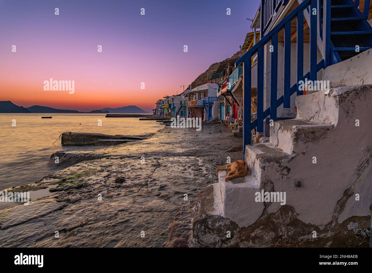 Milos klima sunset hi-res stock photography and images - Alamy